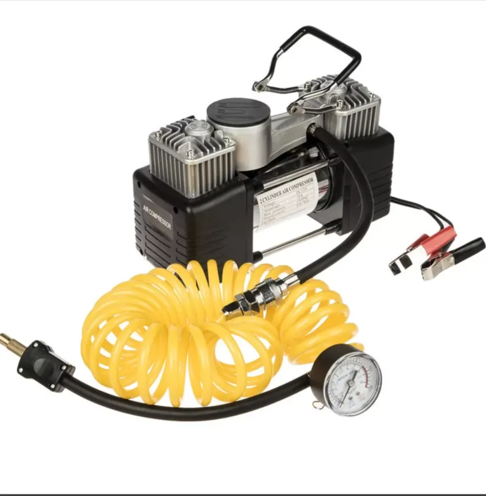 کمپرسور باد فندکی خودرو دو سیلندر 12 ولت کد 628-4X4 اصلی